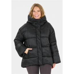 ENDURANCE ATHLECIA Steppjacke ATHLECIA "Shaja", Damen, Gr. 34, schwarz, 100% Polyamid, unifarben, normal, hoch geschlossener Ausschnitt, Jacken, mit wasserabweisender Beschichtung