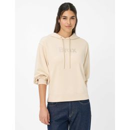 Sweatshirt Brax "Style BECA L", Damen, Gr. 36, beige, 44% Baumwolle, 41% Lyocell, 15% Polyester, Sweatshirts