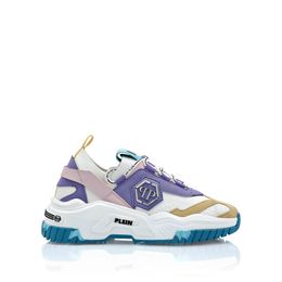 Philipp Plein Sneakers 'Predator' female size 40.5 Blue / Yellow / Purple / Light pink