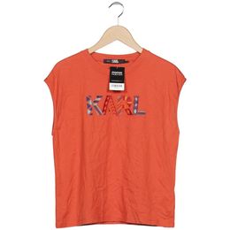 K by KARL LAGERFELD Karl Lagerfeld T-Shirt Damen Gr&ouml;&szlig;e M Second Hand orange