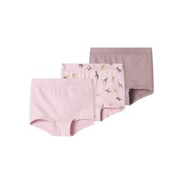 name it Panty Mädchen Größe 110 grün / khaki / mauve / rosa