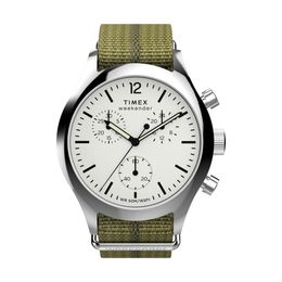 Timex Analoguhr 'Weekender New England' Herren Gr&ouml;&szlig;e One Size oliv / schwarz / silber / wei&szlig;