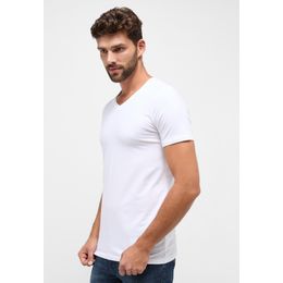 V-Shirt Eterna, Herren, Gr. XL, weiß, 92% Baumwolle, 8% Elasthan, normal, Shirts