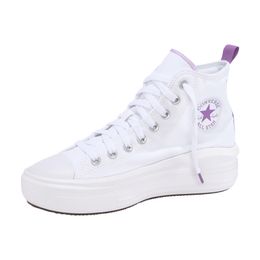 Plateausneaker Converse "CHUCK TAYLOR ALL STAR MOVE CANVAS PLATFORM HI", M&auml;dchen, Gr. 40, wei&szlig;, Textil, Schuhe Plateausneaker