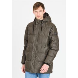Outdoorjacke WEATHER REPORT "Audrian", Herren, Gr. S, gr&uuml;n (dunkelgr&uuml;n), 100% Polyester, unifarben, normal, ohne Ausschnitt, Jacken Outdoorjacke, mit wasserfester Beschichtung und warmem Polster