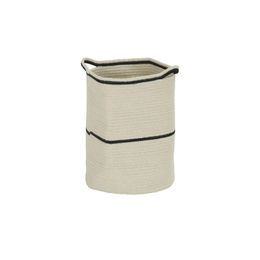 HOME STORY W&auml;schekorb creme Stoff,Polyester Ma&szlig;e (cm): H: 45 &Oslash;: 35.0 &raquo; M&ouml;bel Kraft