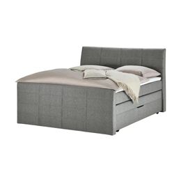 M&ouml;bel Kraft Boxspringbett mit Bettkasten und Topper grau Ma&szlig;e (cm): B: 168 H: 124 &raquo; M&ouml;bel Kraft