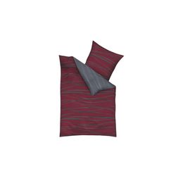 Kaeppel Satin Wendebettw&auml;sche Motion rot Ma&szlig;e (cm): B: 200 &raquo; M&ouml;bel Kraft