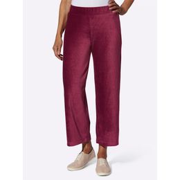 Schlupfhose Classic Basics, Damen, Gr. 42, Normalgrößen, lila (malve), 97% Polyester, 3% Elasthan, unifarben, Hosen