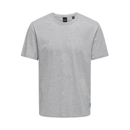 Only & Sons Only & Sons T-Shirt 'Smart Life' Herren Gr&ouml;&szlig;e M graumeliert