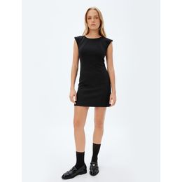 KOTON Kleid Damen Gr&ouml;&szlig;e 32 schwarz Winterkleid