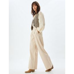 KOTON Pleat-Front Pants female Beige size 40