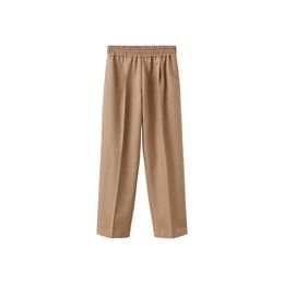 Mango Pleat-Front Pants 'Cristal' female Brown size L
