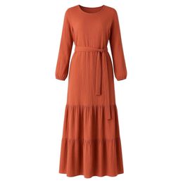 WENOR Sommerkleid 'FERAY' Damen Gr&ouml;&szlig;e 36/38 orangerot Winterkleid