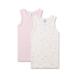 Sanetta Unterhemd M&auml;dchen Gr&ouml;&szlig;e 92 ecru / orange / rosa