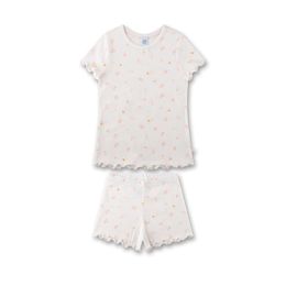 Sanetta Schlafanzug M&auml;dchen Gr&ouml;&szlig;e 128 ecru / orange / rosa