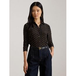 Lauren by Ralph Lauren Lauren Ralph Lauren Bluse 'CLASSIC' Damen Gr&ouml;&szlig;e L navy / gold