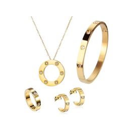 Rougemont Jewellery Jewelry Set 'Damen Schmuckset Monte Carlo' female Gold size Length: 19 cm, Bead: 4 mm