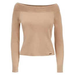 Influencer Pullover Damen Gr&ouml;&szlig;e S camel