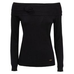 Influencer Pullover Damen Gr&ouml;&szlig;e M schwarz