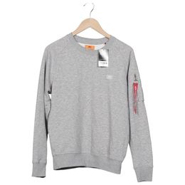 Alpha Industries Sweater Herren Gr&ouml;&szlig;e S Second Hand grau