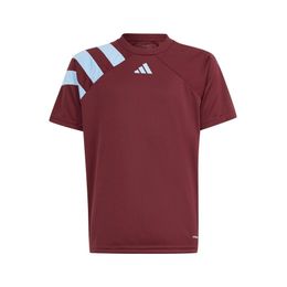adidas Performance Shirt Jungen Größe 164 blau / rot / weiß