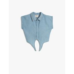 KOTON Bluse M&auml;dchen Gr&ouml;&szlig;e 104/110 blue denim
