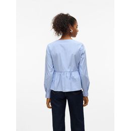 Véro Moda VERO MODA Bluse 'VMNIYAN' Damen Größe M hellblau / weiß