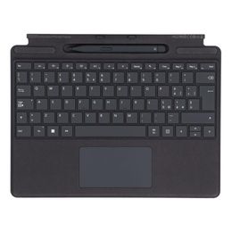 Microsoft Tastatur QWERTY Italienisch Wireless mit Hintergrundbeleuchtung Surface Pro X / 8 / 9 Signature Keyboard + Slim Pen