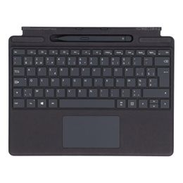 Microsoft Tastatur AZERTY Belgisch Wireless mit Hintergrundbeleuchtung Surface Pro X / 8 / 9 Signature Keyboard + Slim Pen