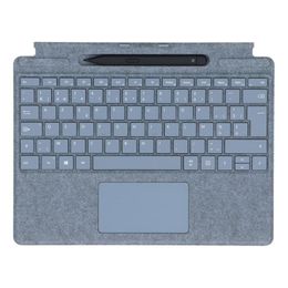 Microsoft Tastatur AZERTY Belgisch Wireless mit Hintergrundbeleuchtung Surface Pro X / 8 / 9 Signature Keyboard + Slim Pen