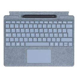 Microsoft Tastatur QWERTY Spanisch Wireless mit Hintergrundbeleuchtung Surface Pro X / 8 / 9 Signature Keyboard + Slim Pen