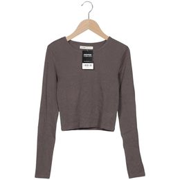 Pull&Bear Pull&Bear Langarmshirt Damen Gr&ouml;&szlig;e S Second Hand grau