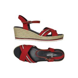 Tom Tailor Sandalen Damen Gr&ouml;&szlig;e 40 Second Hand rot