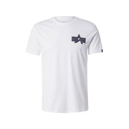 Alpha Industries T-Shirt 'Coach' Herren Größe XL dunkelgrau / weiß