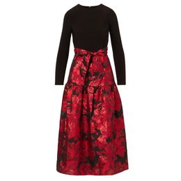 Adrianna Papell Cocktailkleid 'Combo Floral' Damen Gr&ouml;&szlig;e 42 rot / schwarz Winterkleid