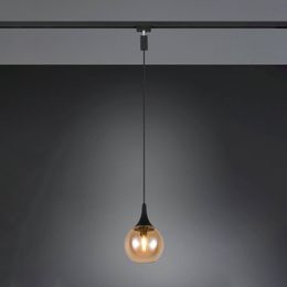 Trio Schienen-Hängeleuchte Lumina für DUOline, amberfarben