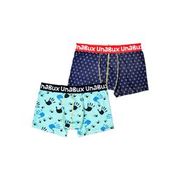 Unabux Boxershorts Herren Größe L blau / mischfarben