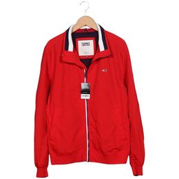 Tommy Jeans Jacke Herren Größe L Second Hand rot
