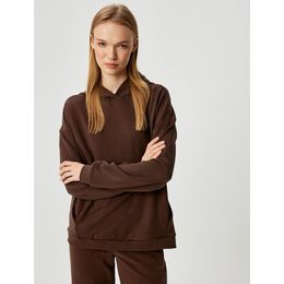 KOTON Sweatshirt female Brown size XS