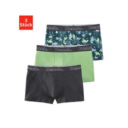 Bench Boxershorts Jungen Gr&ouml;&szlig;e 158/164 cyanblau / hellgr&uuml;n / schwarz