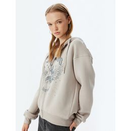 KOTON Sweatshirt Damen Größe M navy / grau