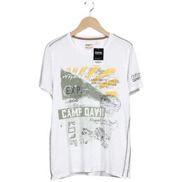 CAMP DAVID T-Shirt Herren Gr&ouml;&szlig;e M Second Hand wei&szlig;