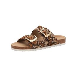 s.Oliver Pantolette Damen Gr&ouml;&szlig;e 41 kitt / cognac / dunkelbraun