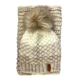 Kumixi Beanie 'Set: Mütze & Loop Schal' female Beige size Onesize