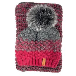 Kumixi Beanie 'Set: Mütze & Loop Schal' female Red size Onesize