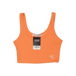 Calvin Klein Jeans Top Damen Gr&ouml;&szlig;e XS Second Hand orange