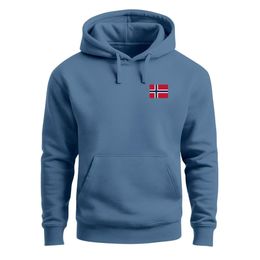 Neverless Sweatshirt 'Norwegen' male Blue size 4XL