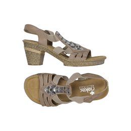 Rieker Sandalen Damen Gr&ouml;&szlig;e 37 Second Hand beige