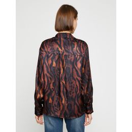 KOTON Bluse Damen Größe M marine / cognac / schwarz